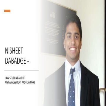 Nisheet Dabadge - Law Student | PPTX