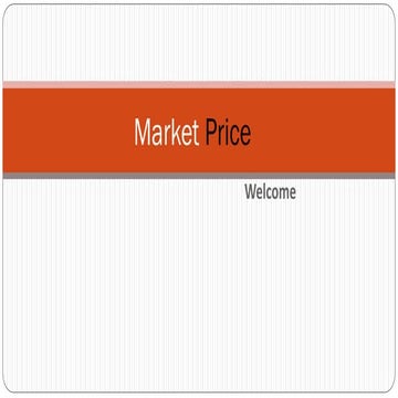 Presentation slide about Market Price so | PPT