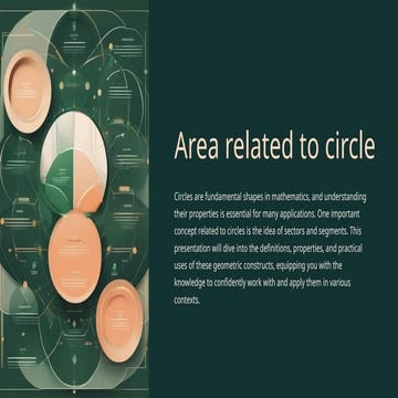 Geometry 11.6 Area of Circles Sectors and Segments.ppt