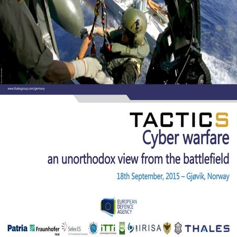 Cyber warfare: an unorthodox view from the battlefield | PPTX