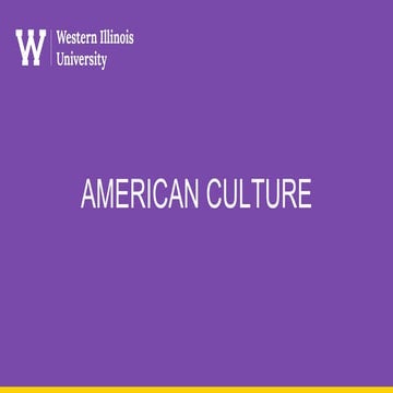 Usa culture presentation | PPTX
