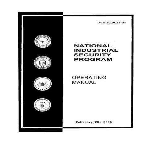 Do d special access program security manual dodm 5205-07-v1 | PDF