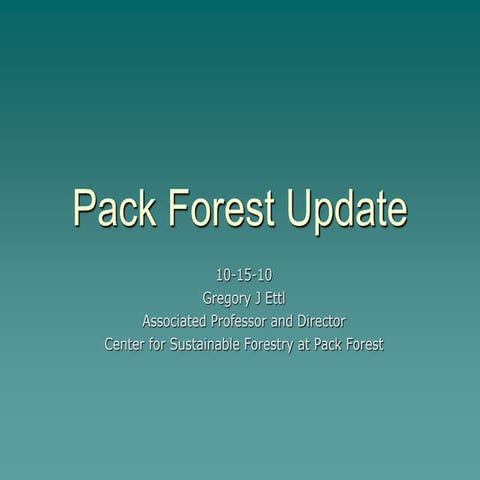 Pack Forest | PPTX | Commodities | Economy