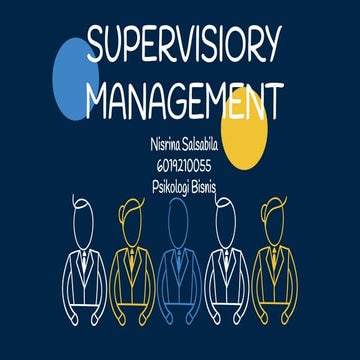 Supervisory Management | PPTX