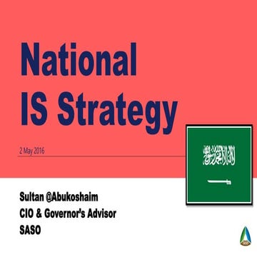Saudi Arabia National Information Security Strategy, current situation ...