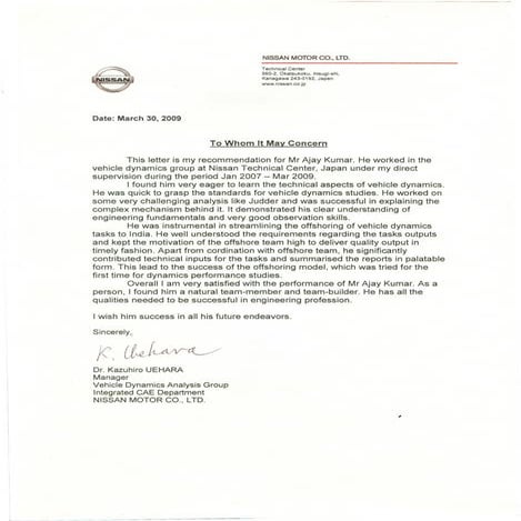 Appreciation Letter | PDF