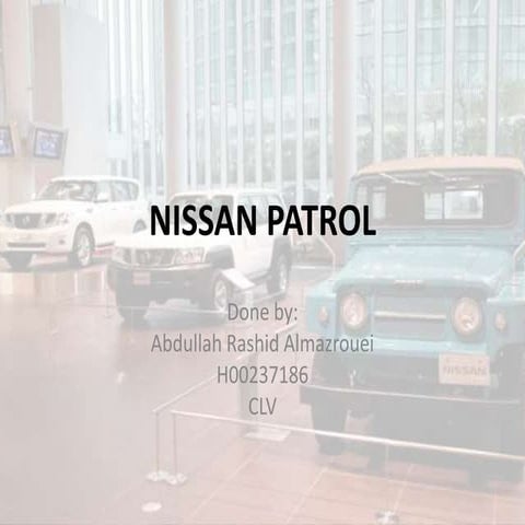 Nissan patrol | PPTX