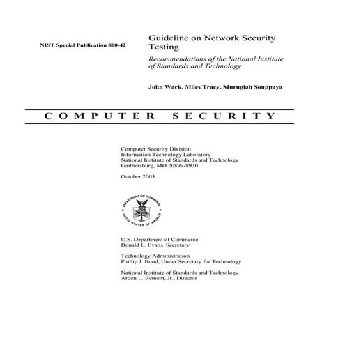 Nist Sp800 42 | PDF