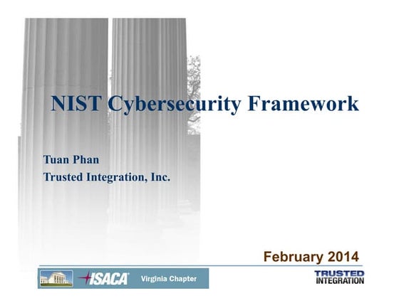 NIST Cybersecurity Framework building a checklist.pdf