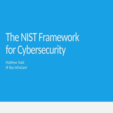 NIST Cybersecurity Framework (CSF) 2.0: What has changed? | PDF