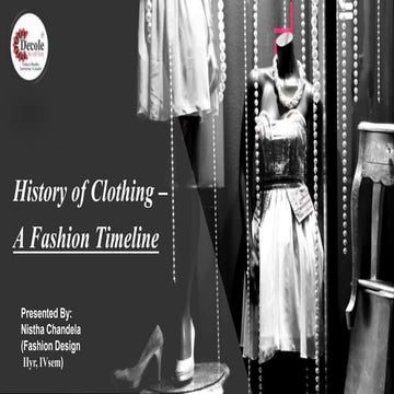 fashion history timeline | PPTX