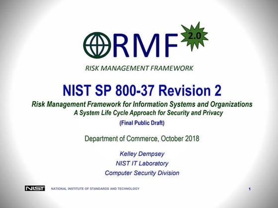 NIST Risk Management Framework (RMF) | PPTX | Operating Systems ...