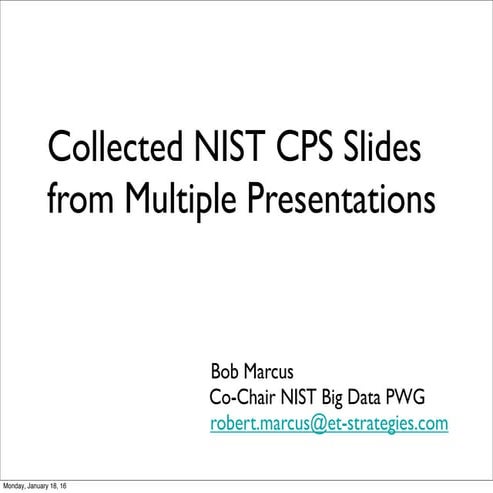 NIST CPS-related Slides | PDF