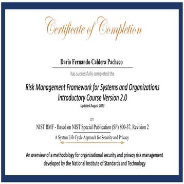 NIST SP 800-37 Risk Management Framework (RMF) for Information Systems ...