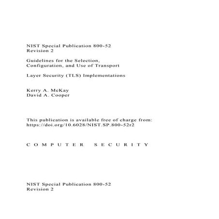 NIST Special Publication 800-52 Revision 2 Guidelines .docx