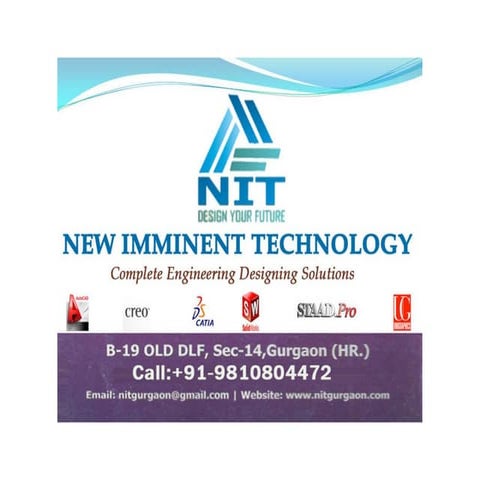 NIT Gurgaon: CAD, CAM, CAE, Production, Quality, Analysis, Creo 2.0, Solid Works, Catia ...