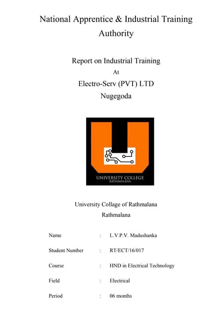 DLW Electrical Engineering industrial training Report | PDF