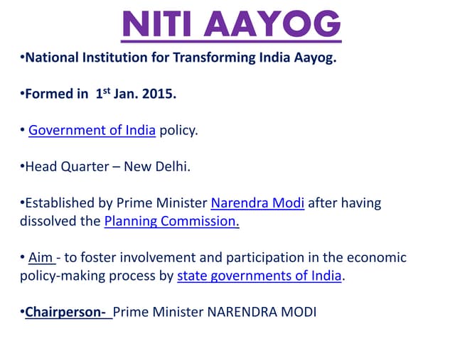 Niti ayog | PPTX