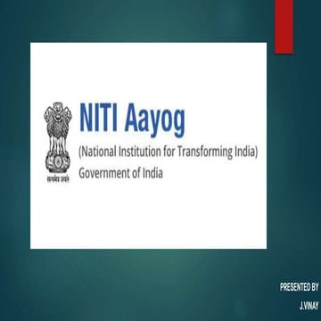 NITI aayog presentation by JANNU VINAY.pptx
