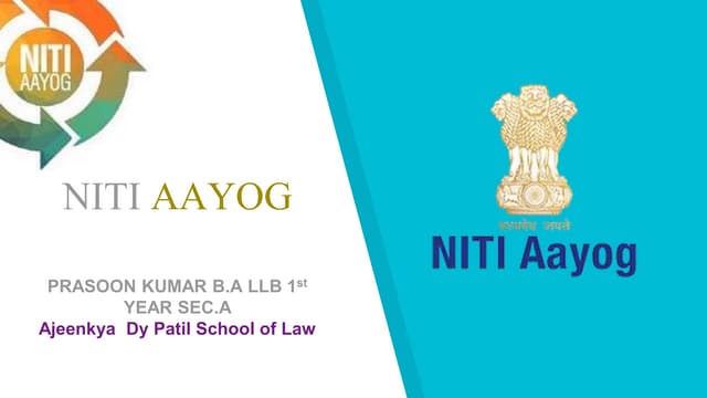 Niti ayog | PPTX