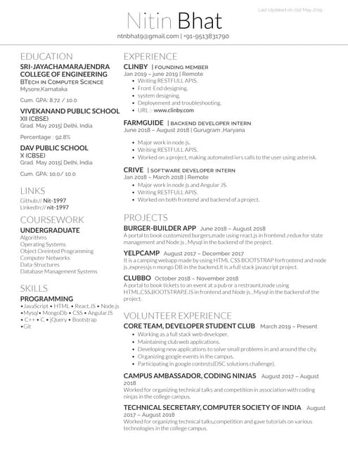 Advait Deshmukh Resume | PDF | Web Development | Internet