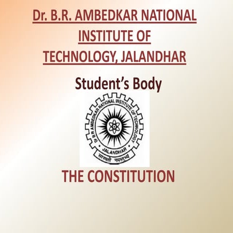 Nitj constitution ppt | PPTX