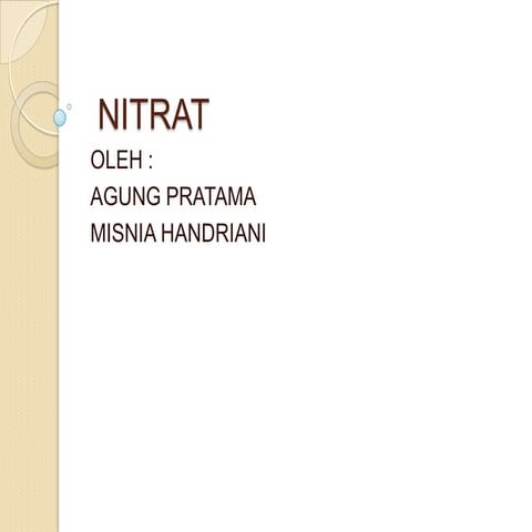 Nitrat | PPT
