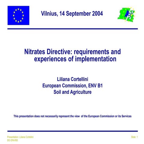 Nitrate Directives Presentation | PPS