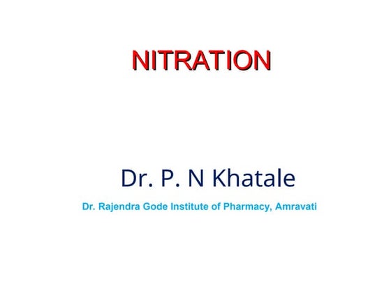 Nitration | PPTX