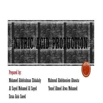 Ostwald's process | PPTX