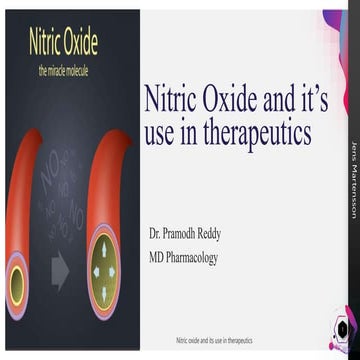 Nitric Oxide and its role in therapeutics.pptx