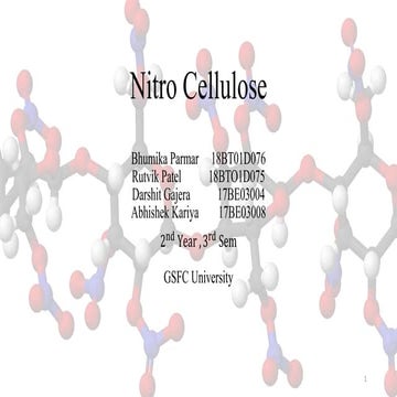 Nitro cellulose | PPTX