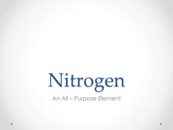 Nitrogen Gas Plants | PPT