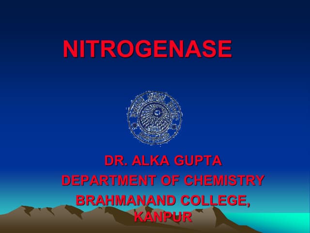 NITROGENASE ENZYME.pptx