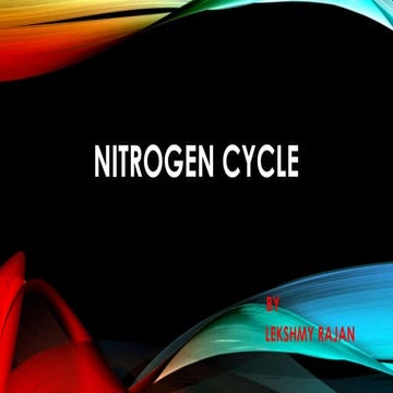 Nitrogen cycle | PPT