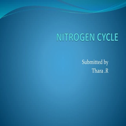 Nitrogen cycle | PPTX