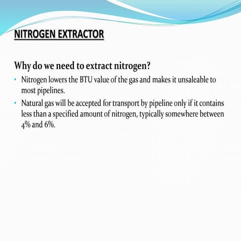 Nitrogen extraction on Offshore Topside Platform | PPTX | Commodities ...