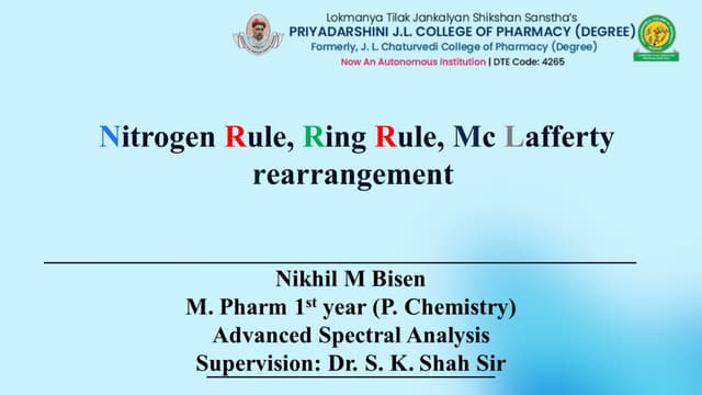 McLafferty Rearrangement.pptx