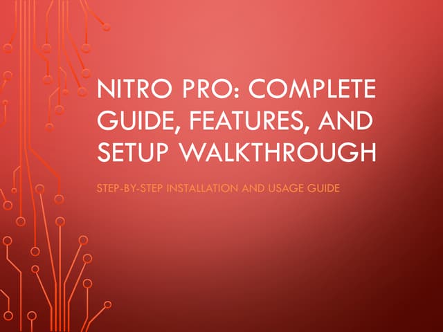 Nitro pro-10 | PDF