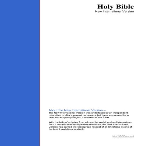 Niv bible-pdf | PDF