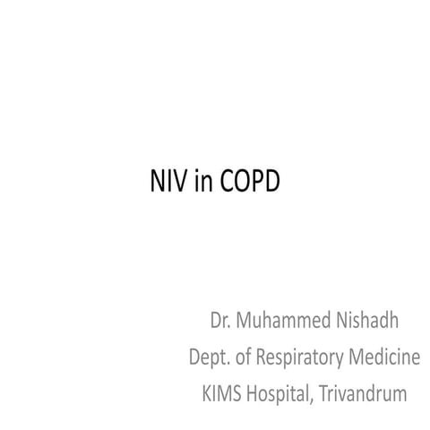 NIV in COPD | PPTX