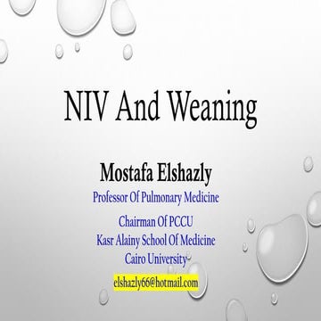 Niv and weaning | PDF