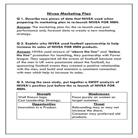 Nivea developing marketing plan case study solution-Atul Gurav | PDF ...