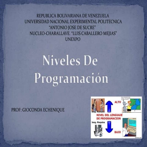 Niveles de programacion | PPTX