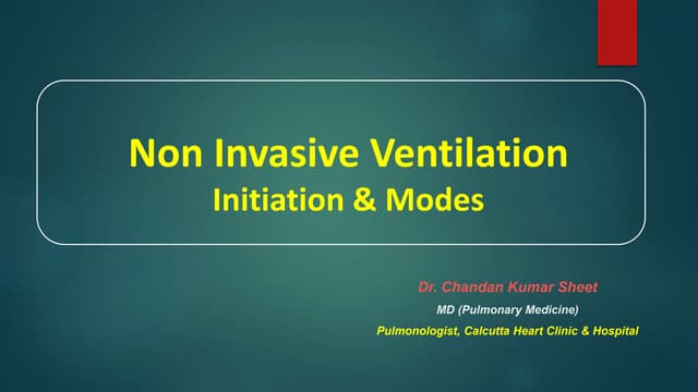 Modes of invasive mechanical ventilation | PPTX