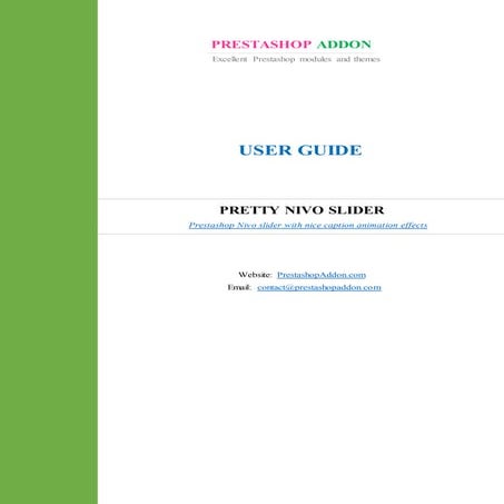 Prestashop Nivo slider-user-guide | DOCX