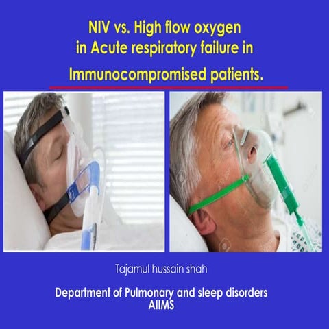 Niv vs high flow oxygen | PPTX
