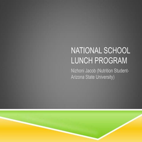 National School Lunch Program Presentation | PPTX