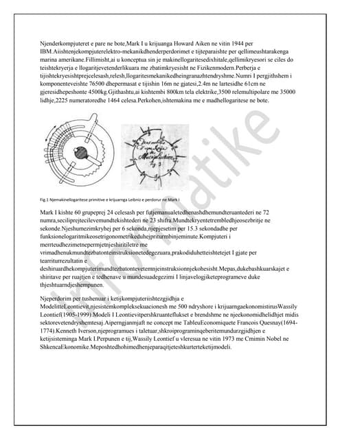 Histori dhe zhvillimi i kompjuterave | PPTX