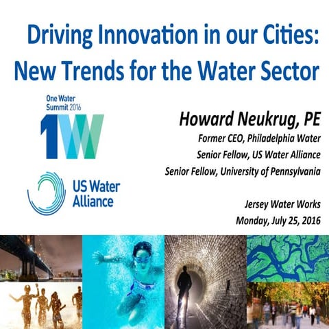 Driving Innovation in our Cites: New Trends for the Water Sector | PDF